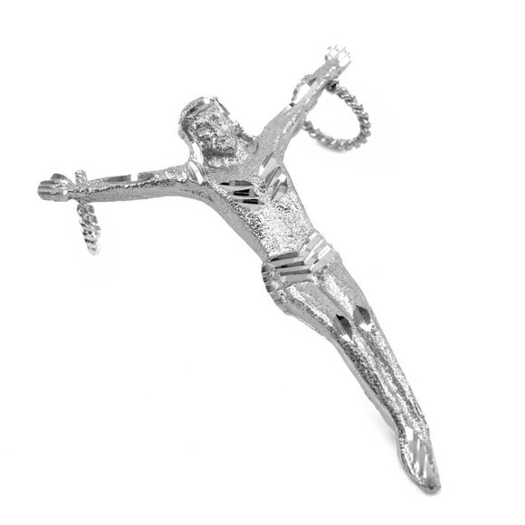 Element Shine | Jewelry | Sterling Silver Jesus Crucifix Cross Large ...